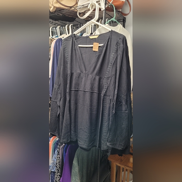 Dazz | Tops | Dazz Boho Top Vneck Flowy | Poshmark